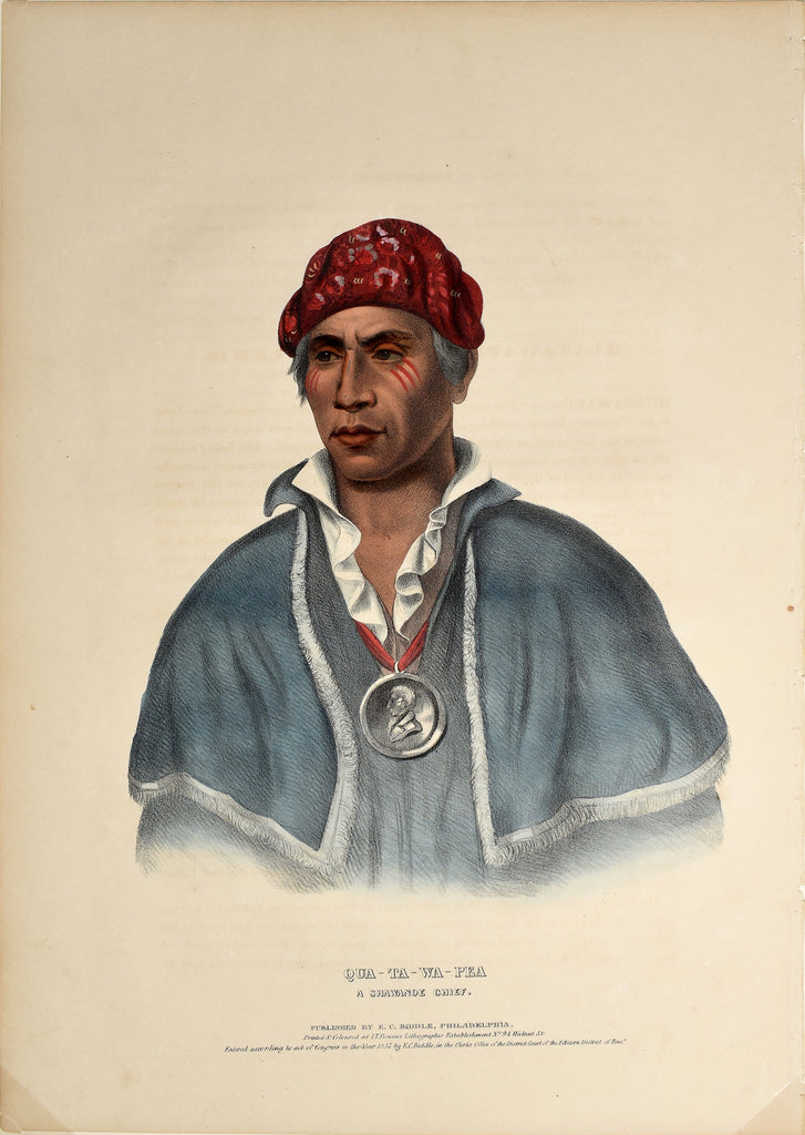 Thomas McKenney (1785-1859) & James Hall (1793-1868), Qua-Ta-Wa-Pea, A – Arader Galleries