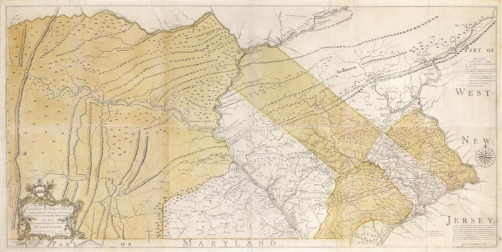 Nicholas Scull (1687-1761), Map of the improved Part of the Province o ...