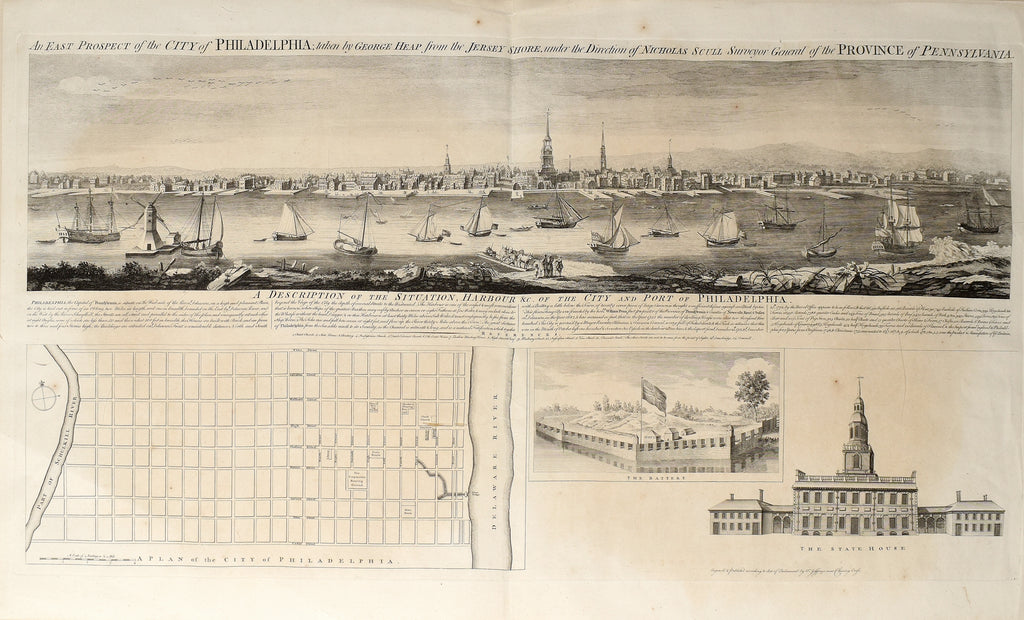 George Heap & Nicholas Scull, East Prospect of the City of Philadelphia ...