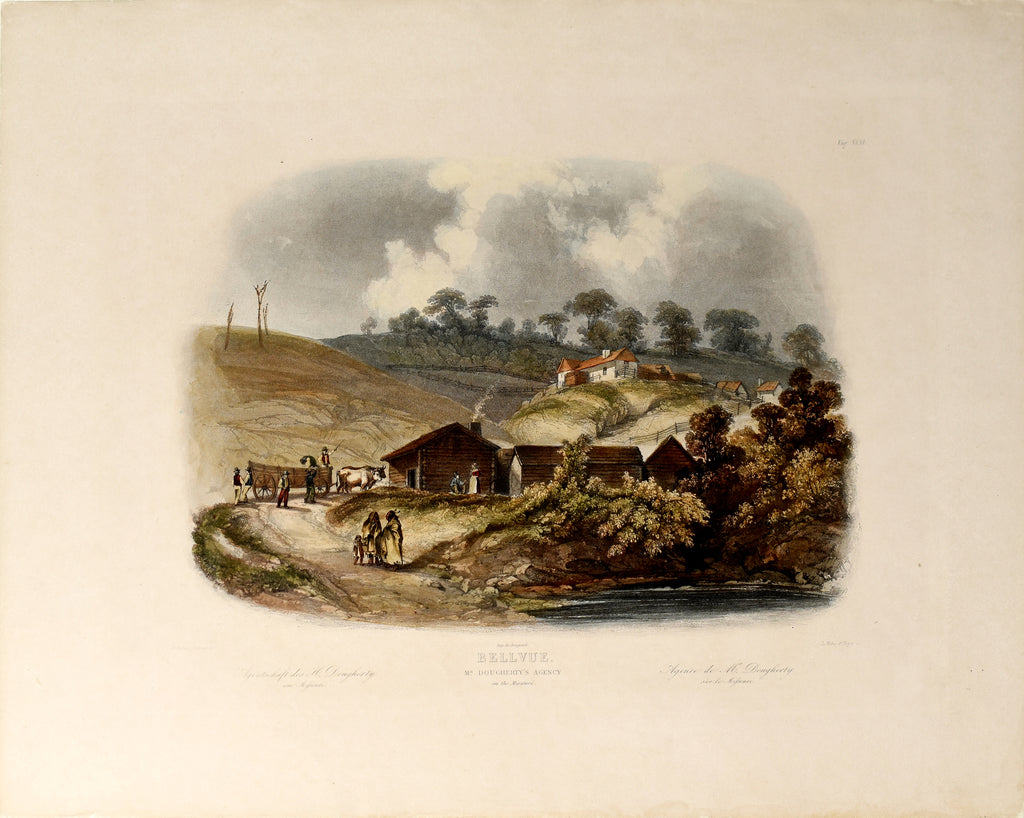 Karl Bodmer (1809-1893), Vig. XXXI - Bellvue, Mr. Dougherty's Agency o ...