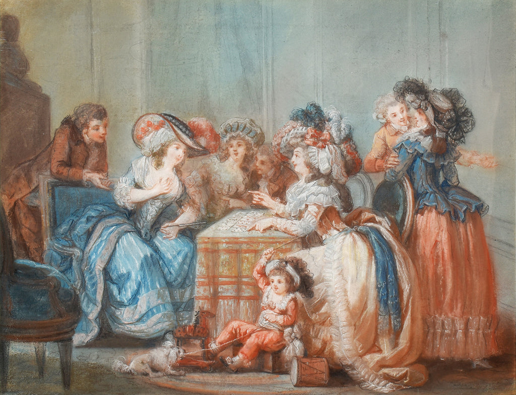 Francois-Louis-Joseph Watteau (1758-1823), An Elegant Party Around a T ...