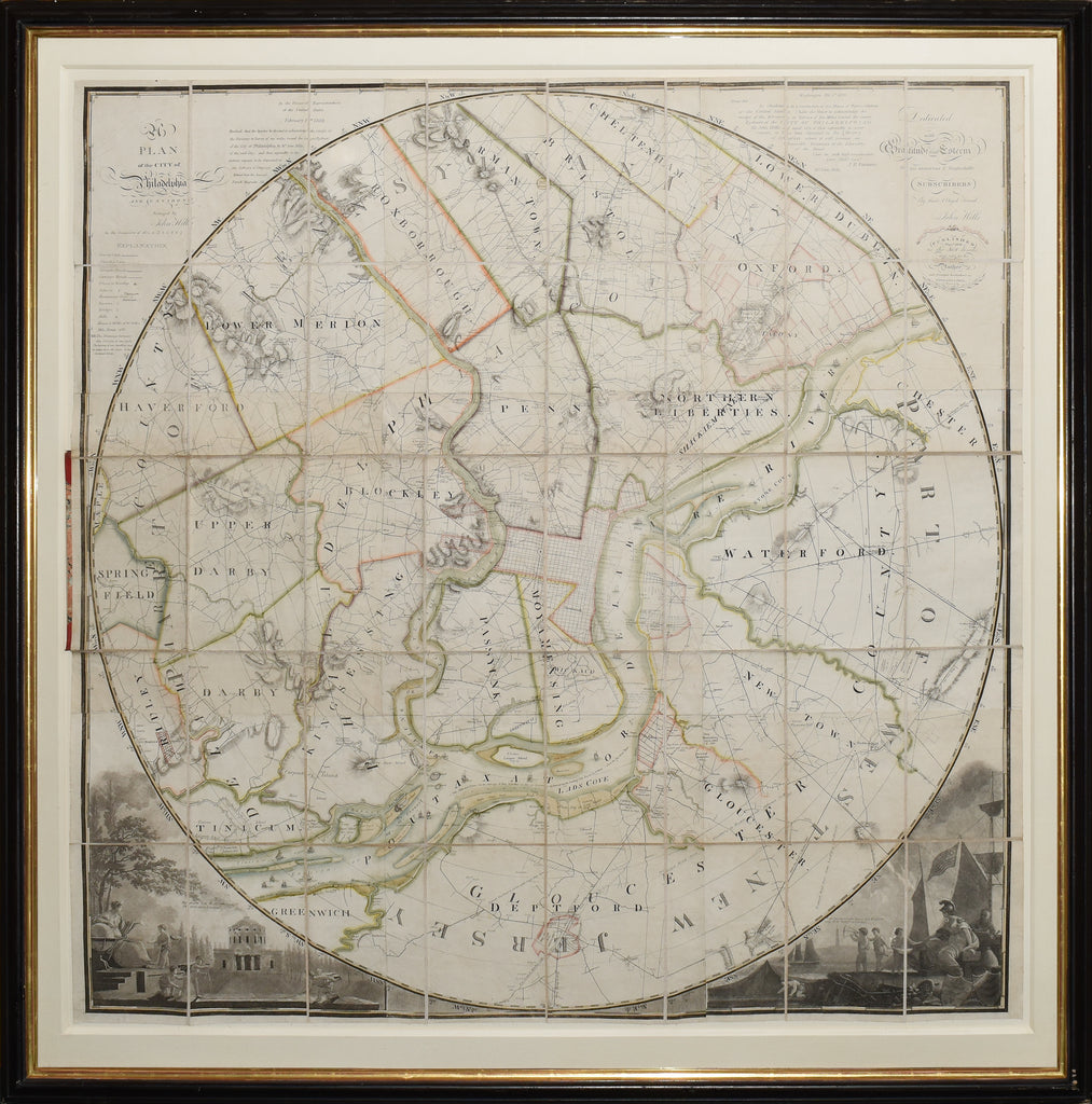 John Hills (fl. 1777-1816), Plan of the City of Philadelphia and Envir ...