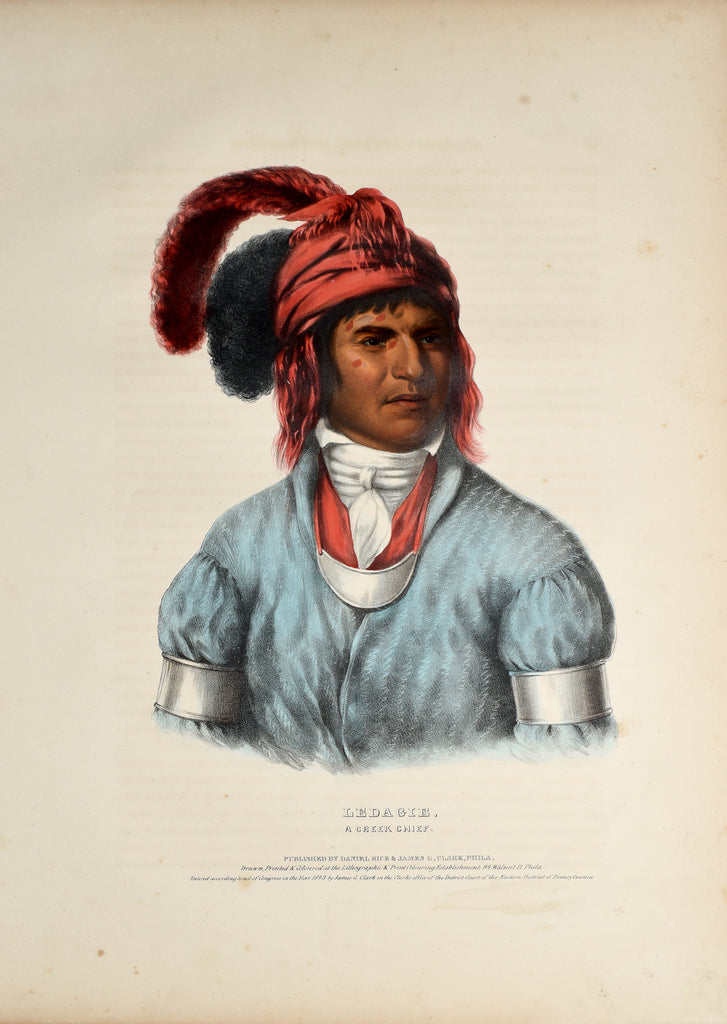 Thomas McKenney (1785-1859) & James Hall (1793-1868), Ledagie, A Creek – Arader Galleries