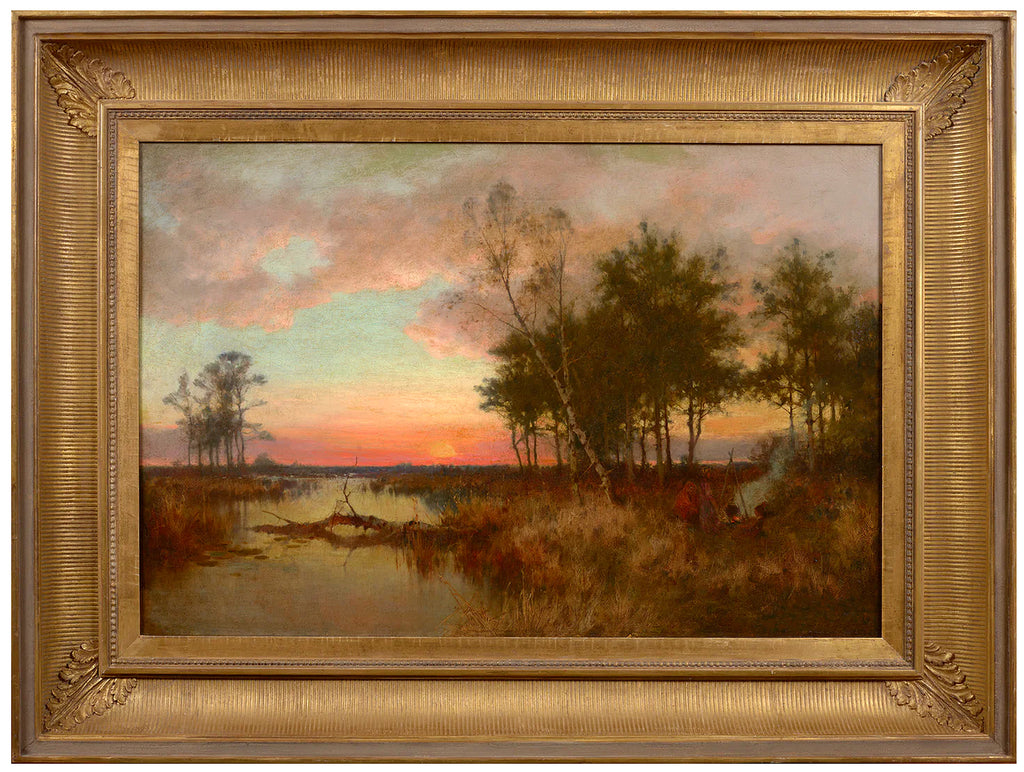 Seth Eastman (1808 – 1875), Sunset on the Texas Coastal Plains – Arader ...