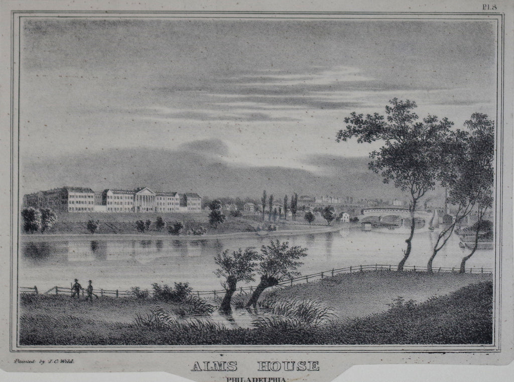 John Caspar Wild (CA. 1804-1846), Alms House Philadelphia – Arader ...