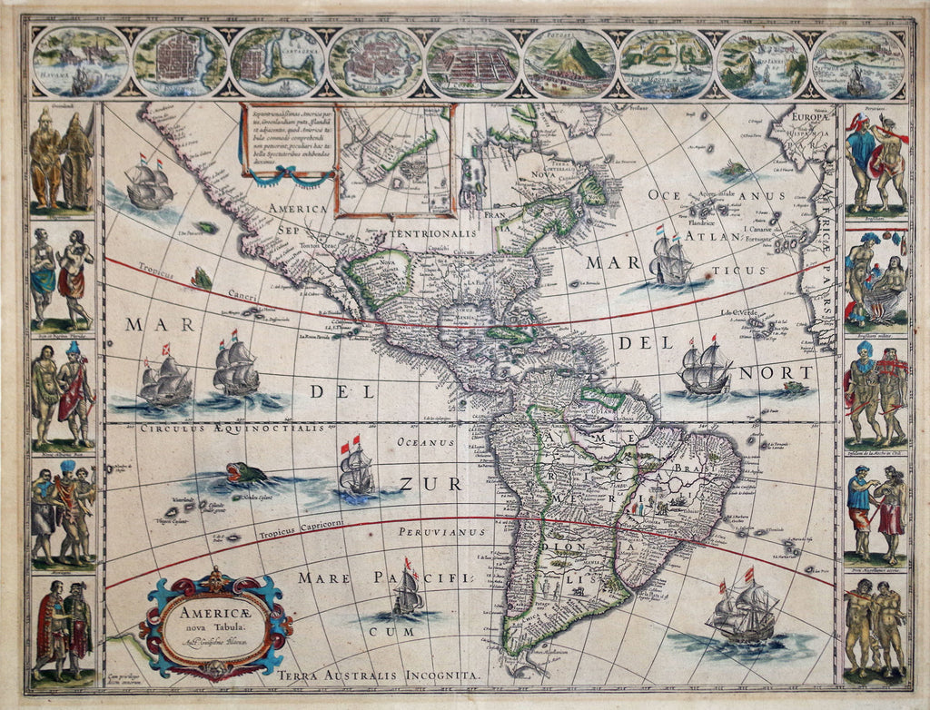 Willem Janz Blaeu (Dutch, 1571-1638), America Nova Tabula – Arader Galleries