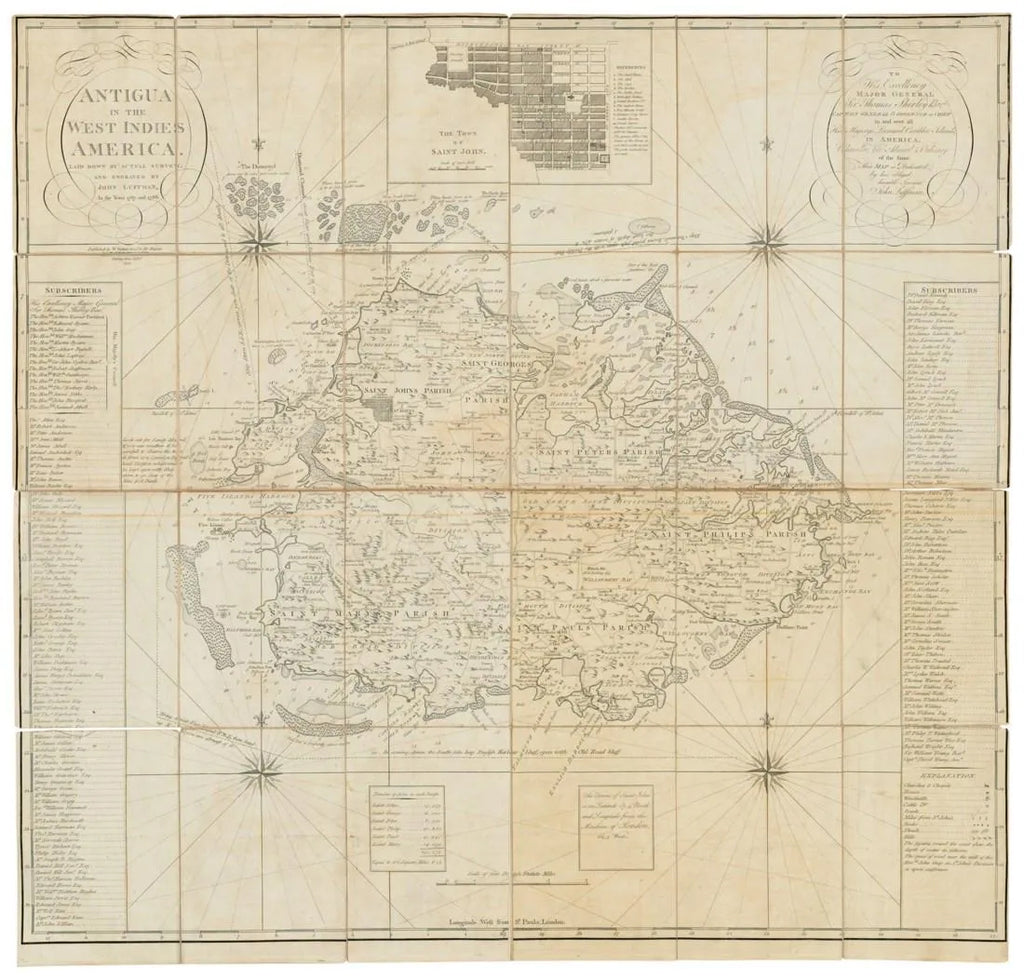 John Luffman (fl. 1776-1820), Antigua in the West Indies America. 1793 ...