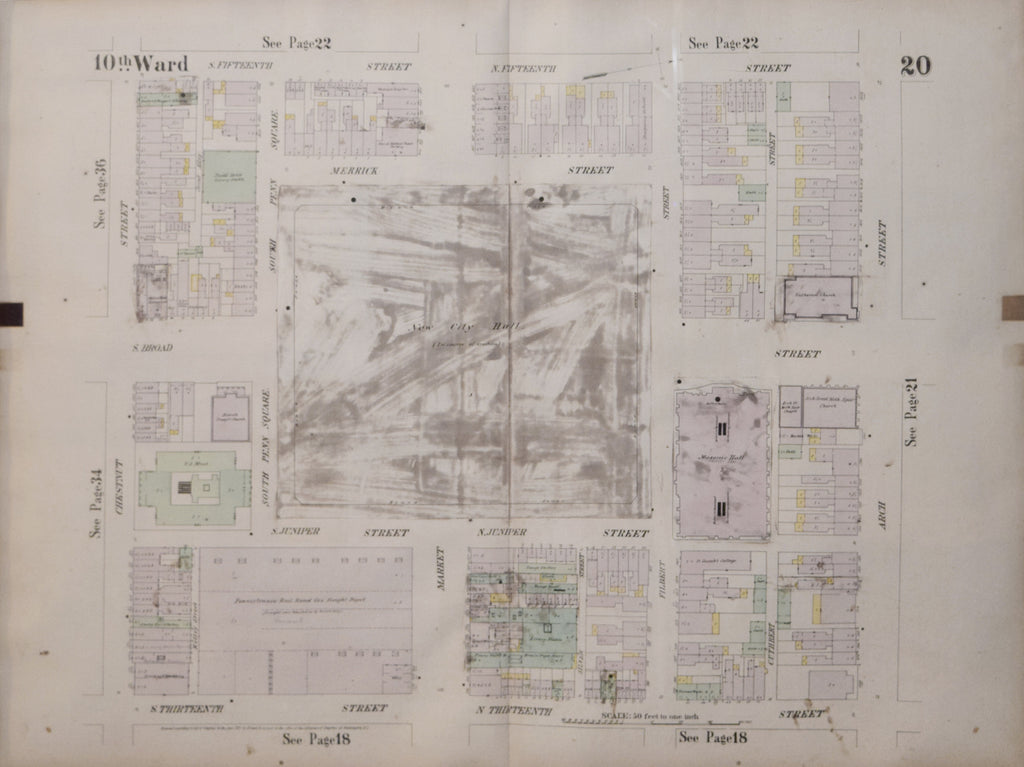 Ernest Hexamer, Area Surrounding New City Hall, Philadelphia – Arader ...