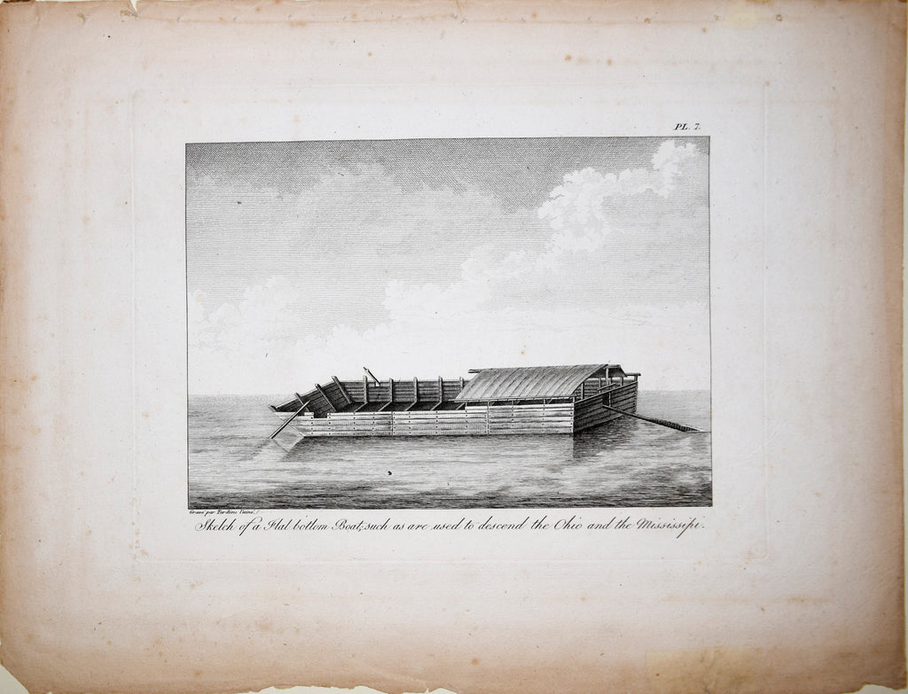 George Henri Victor Collot, Sketch of a Flat Bottom Boat... – Arader ...