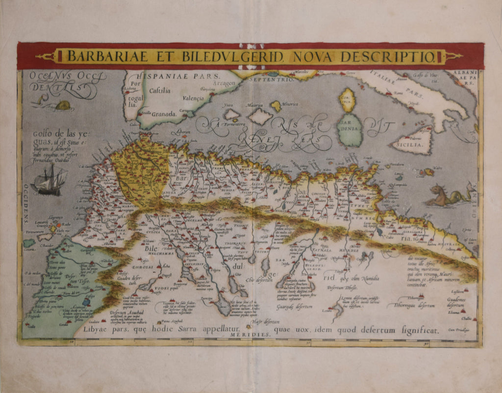 Abraham Ortelius (Flemish, 1527-1598), Barnarie et Biledulgerid ...