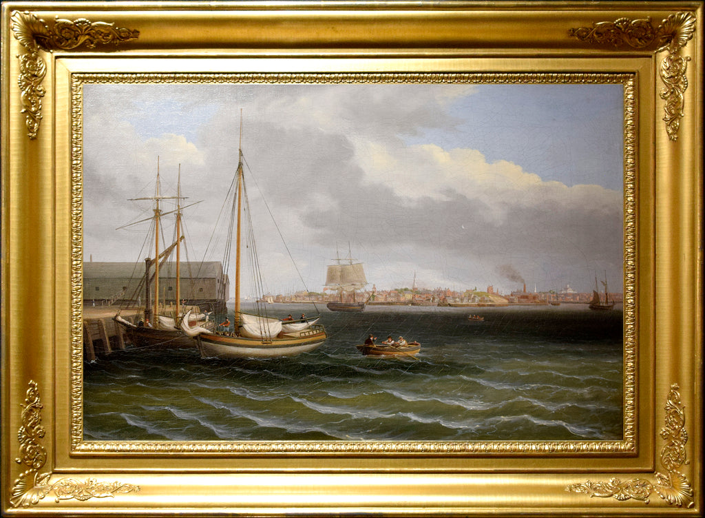 Thomas Birch (1779 - 1851), Boston from the Ship House, West End of th ...