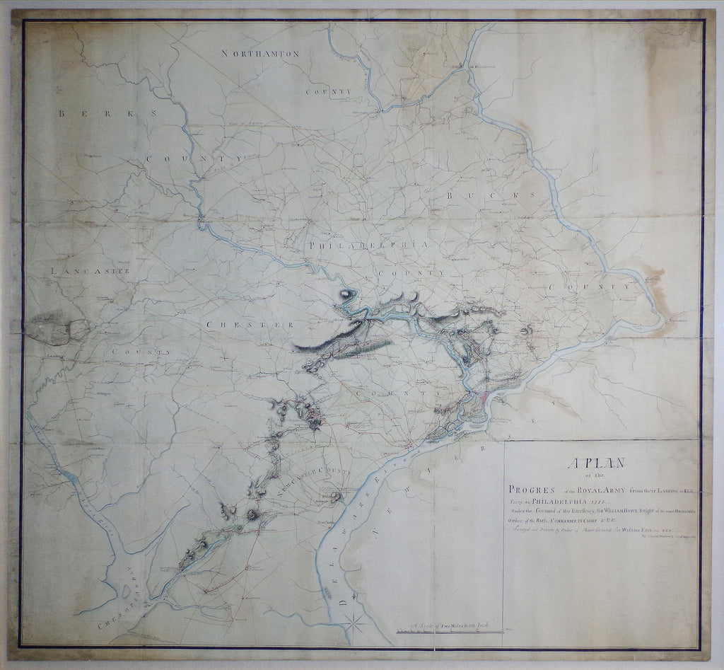 Charles Blaskowitz, A Plan of the Progress of the Royal Army ...