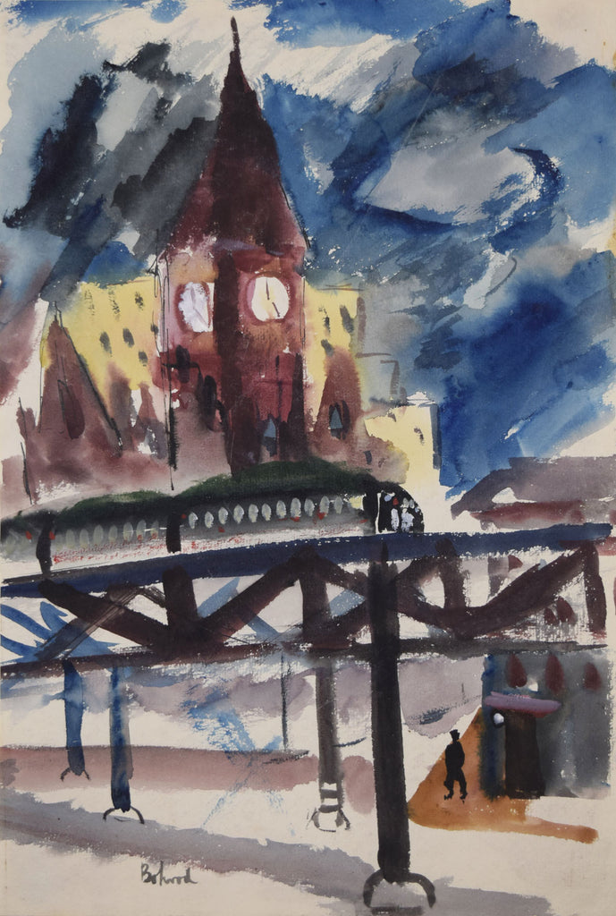 Aaron Bohrod (1907-1992), [Study for the Lithograph “L” Train] – Arader ...