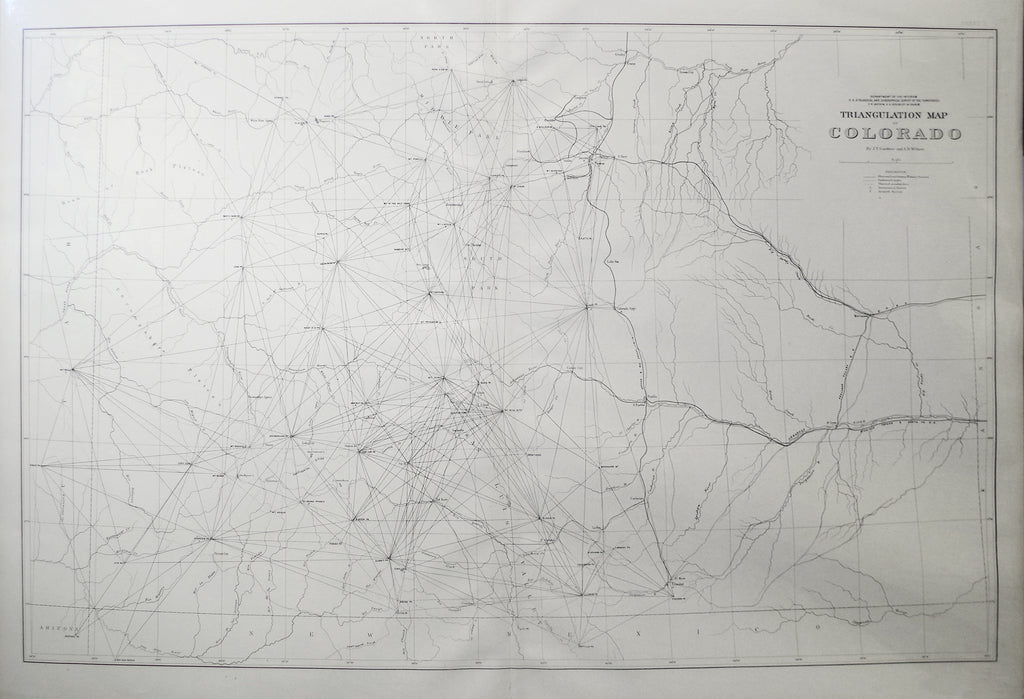 F.V. Hayden, Triangulation Map of Colorado by J.T. Gardner and A.D. Wi ...