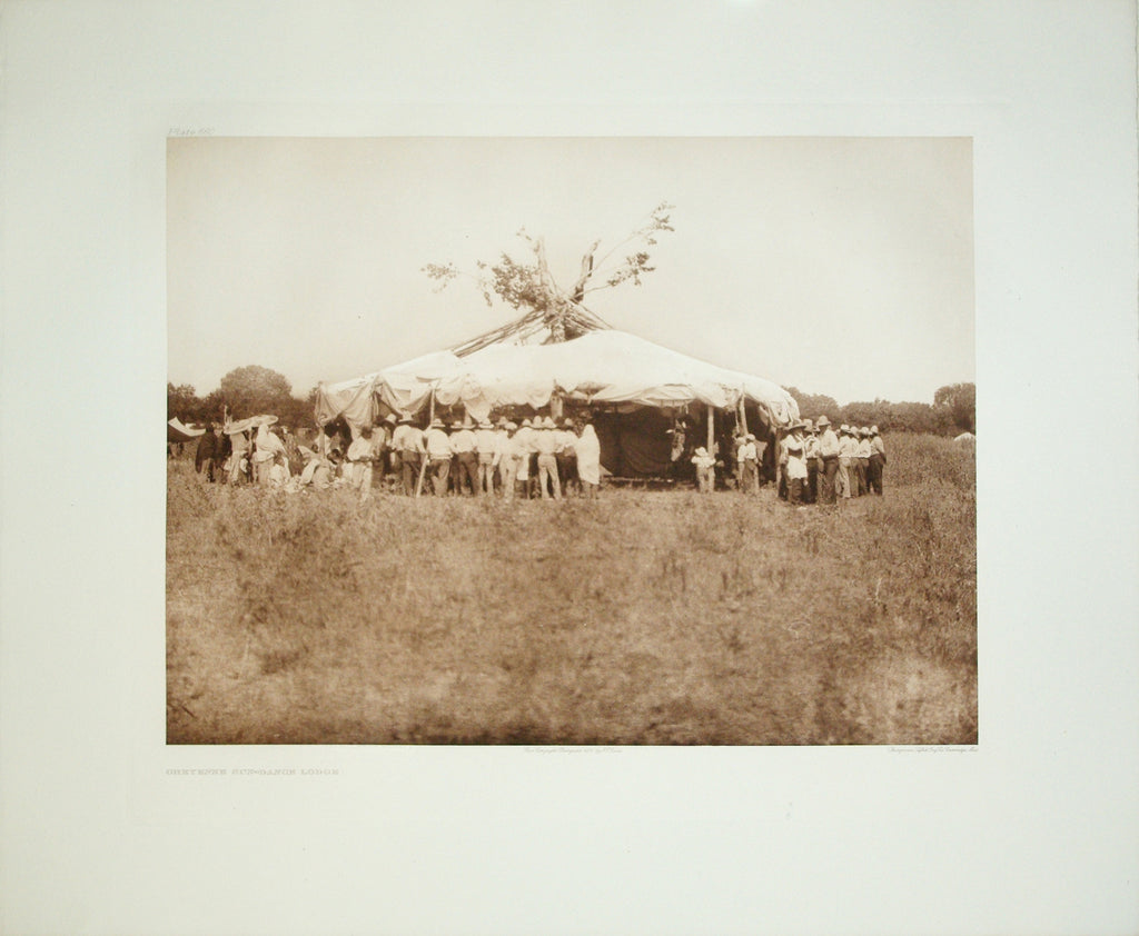 Edward S. Curtis (1868-1952), Cheyenne Sun–Dance Lodge, Pl. 660 ...