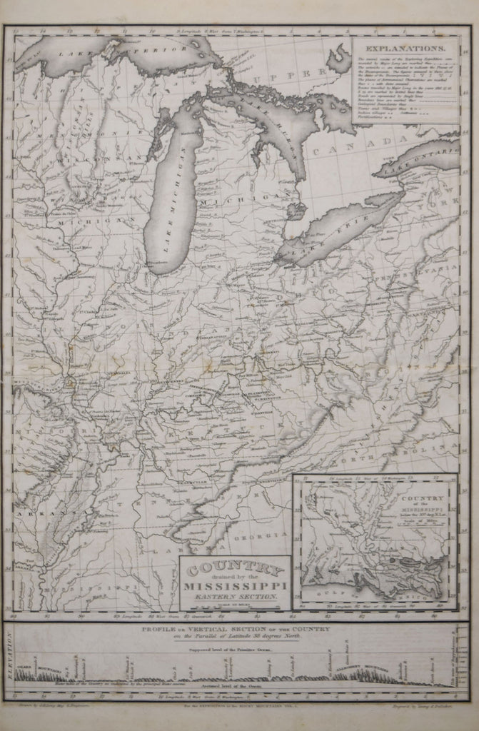 Stephen H. Long, Country drained by the Mississippi Eastern Section ...