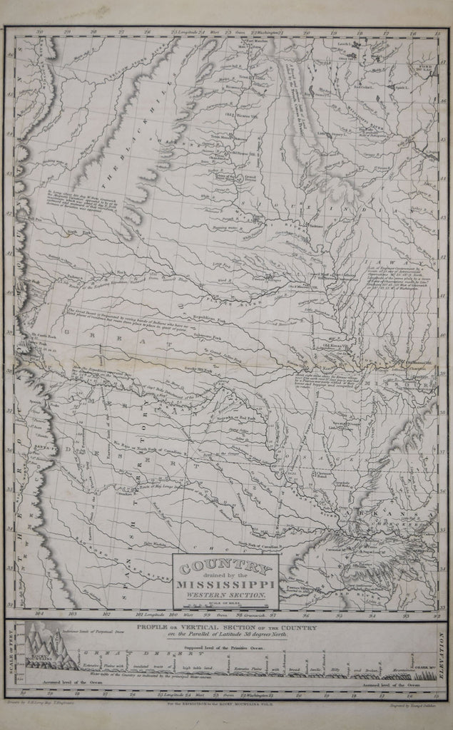 Stephen H. Long, Country drained by the Mississippi Western Section ...