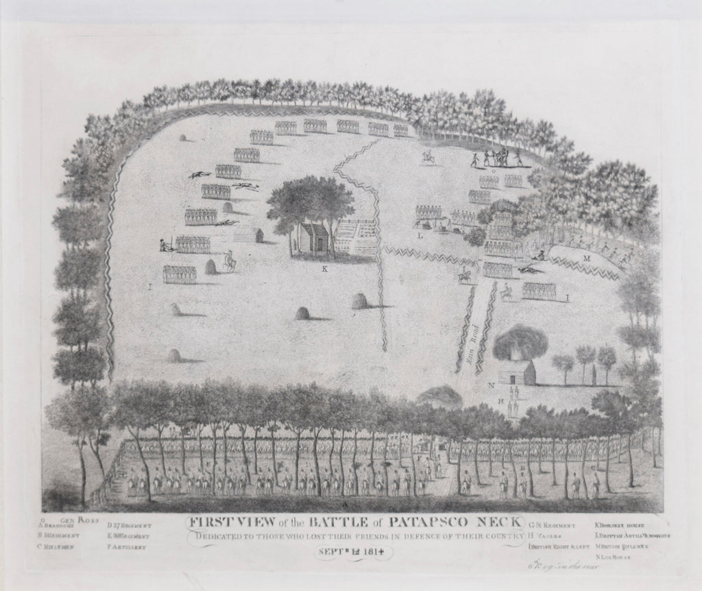 [American School], First View of the Battle of Patapsco – Arader Galleries