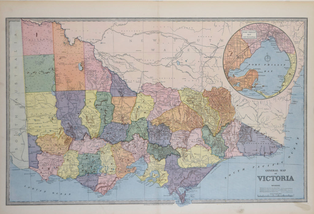 Andrew Garran (1825-1901), editor , General Map of Victoria – Arader ...