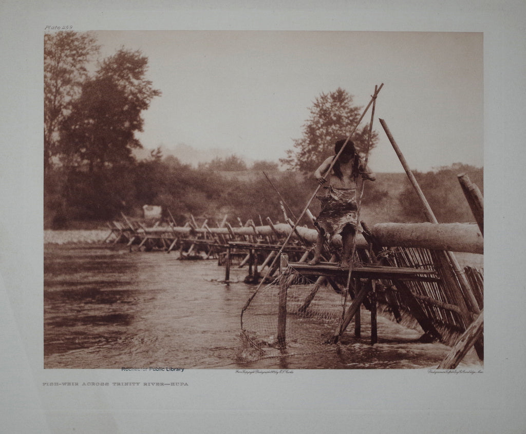 Edward S. Curtis (1868-1953), Fish-Weir Across Trinity River—Hupa Pl 4 ...