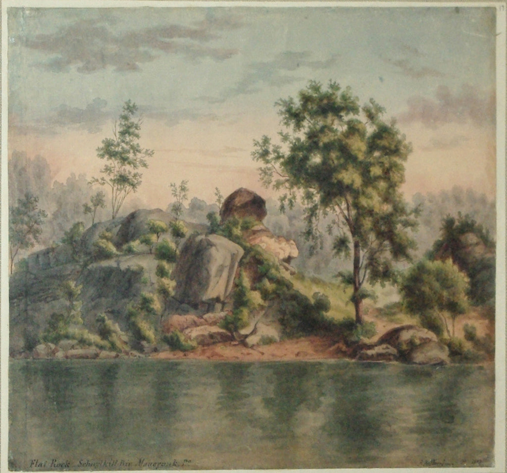 August Kollner (American, active 1838–72), Flat Rock-Schuylkill Riv. M ...