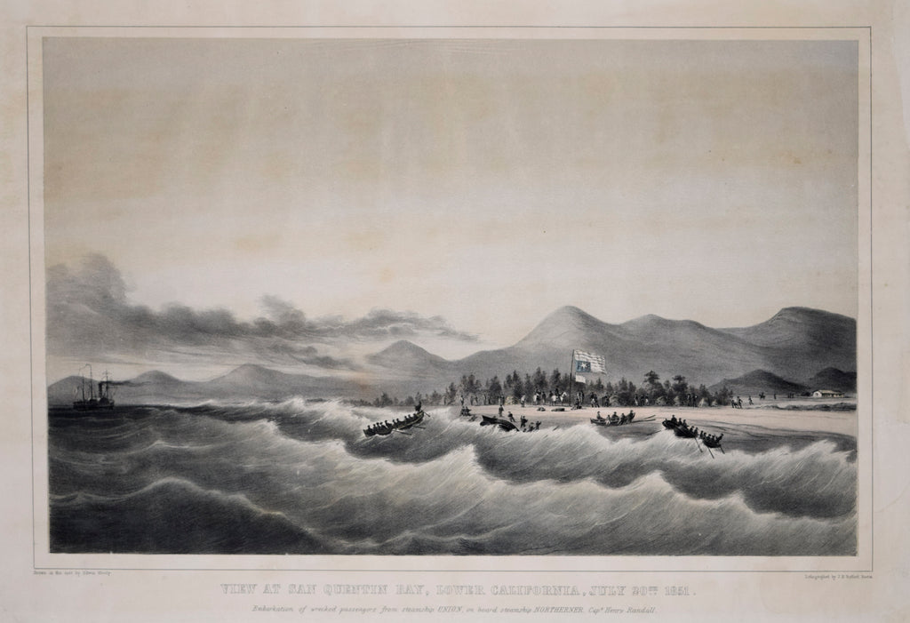 Edwin Moody, View at San Quentin Bay, Lower California, July 20th 1851 ...