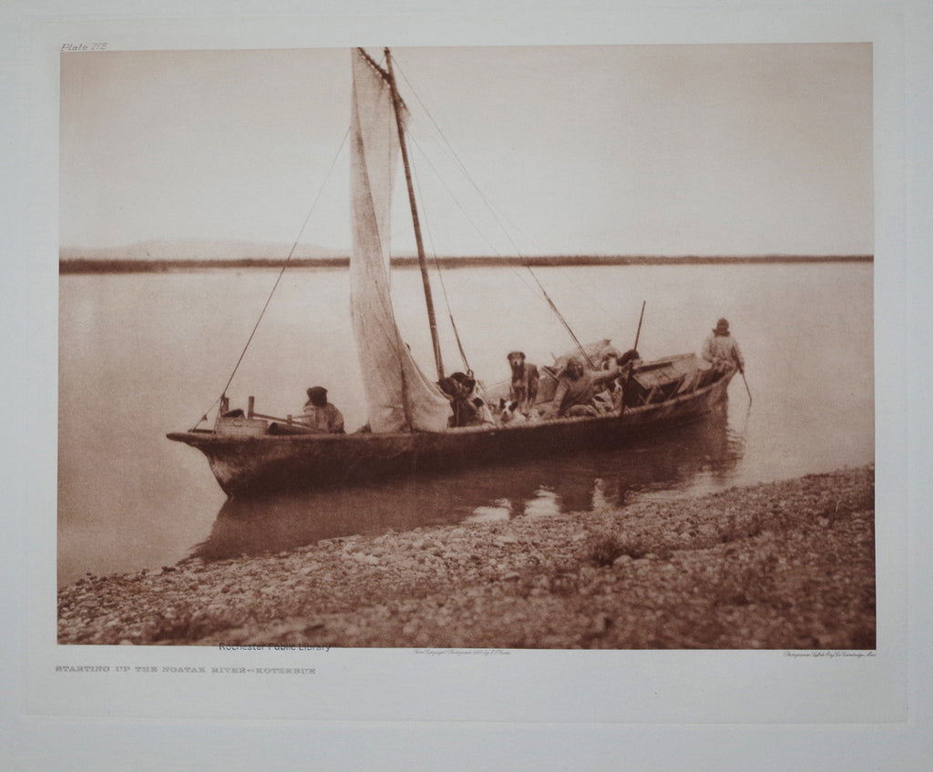 Edward S. Curtis (1868-1953), Starting up the Noatak River–Kotzebue Pl ...