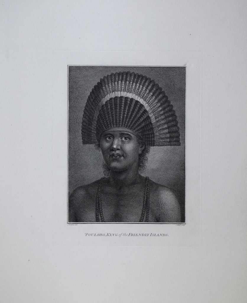 Capt James Cook & John Webber, Poulaho King of the Friendly Islands ...