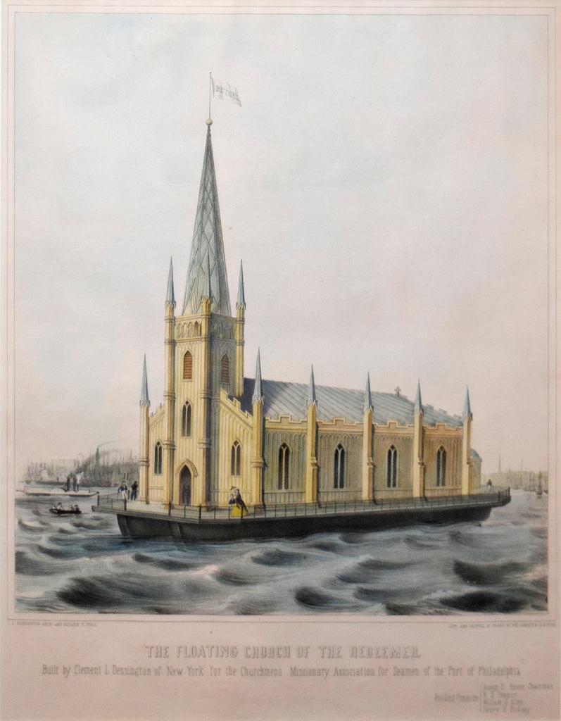 Endicott & Co. (1852-1886), lithographers, The Floating Church of the ...