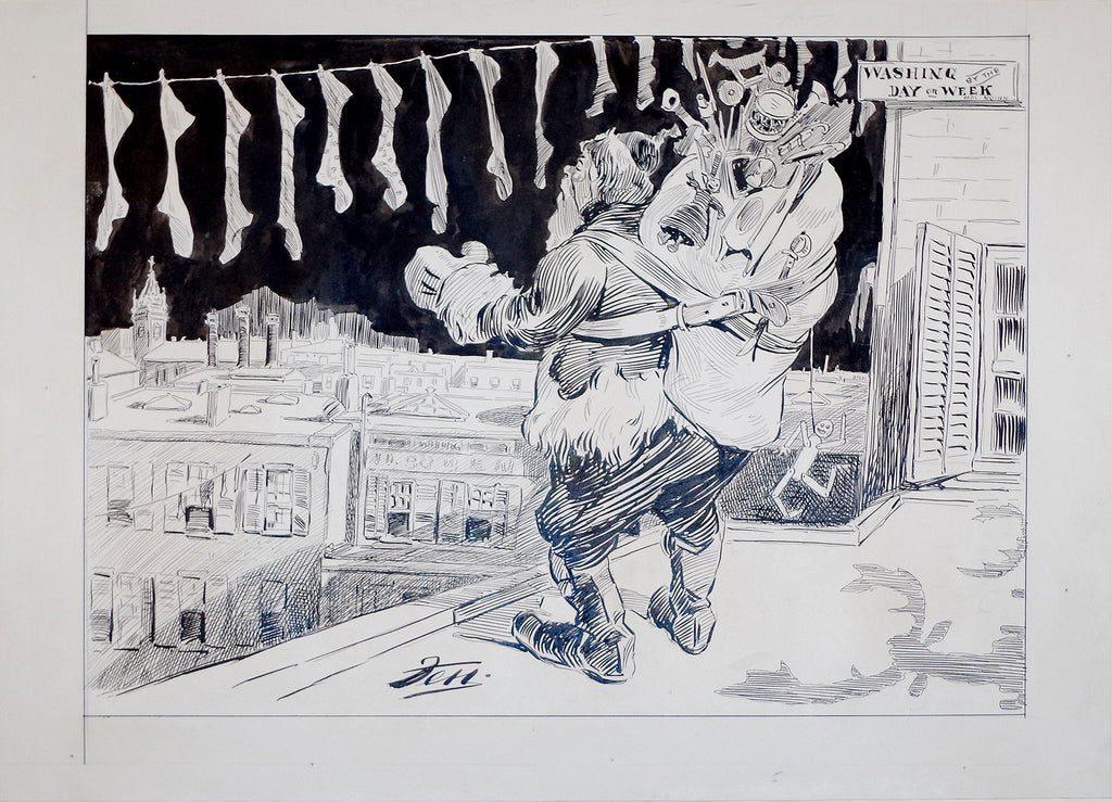 Claude Eldridge Toles (1875-1901), [Santa Clause on the Roof] – Arader ...