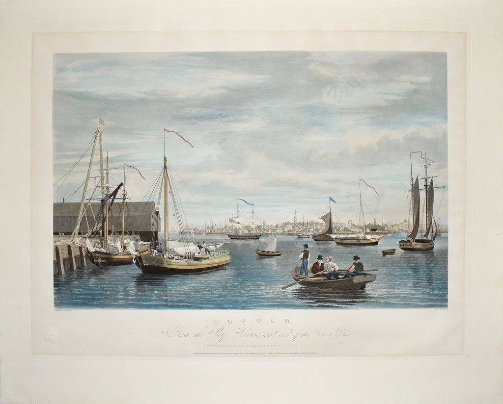 William James Bennett (1787-1844), Boston, from the Ship House, West E ...