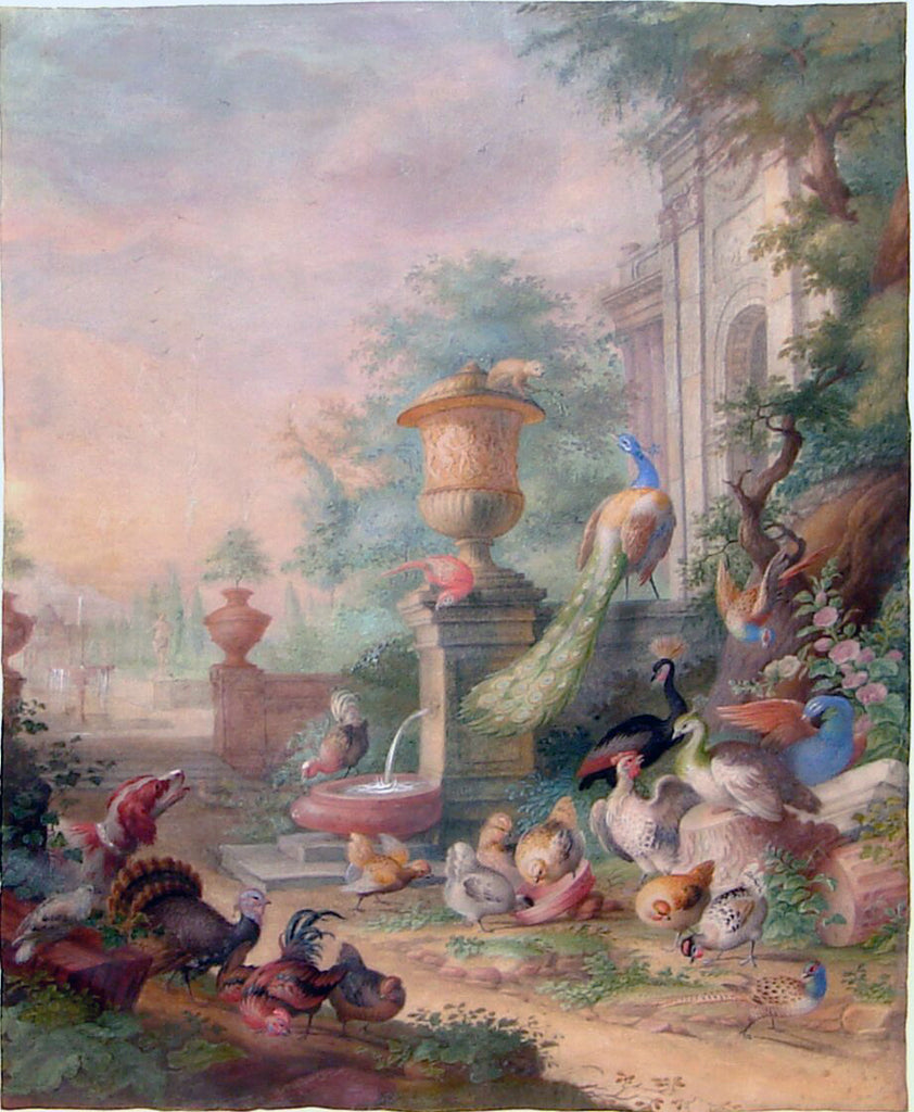 Herman Henstenburgh (Dutch, 1667-1726), A Pair of Scenes with Exotic B ...